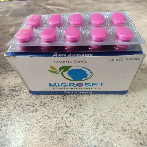 Arya Aushadhi Migroset Tablet, 100tab - SAS Gandhi Ayurvedic